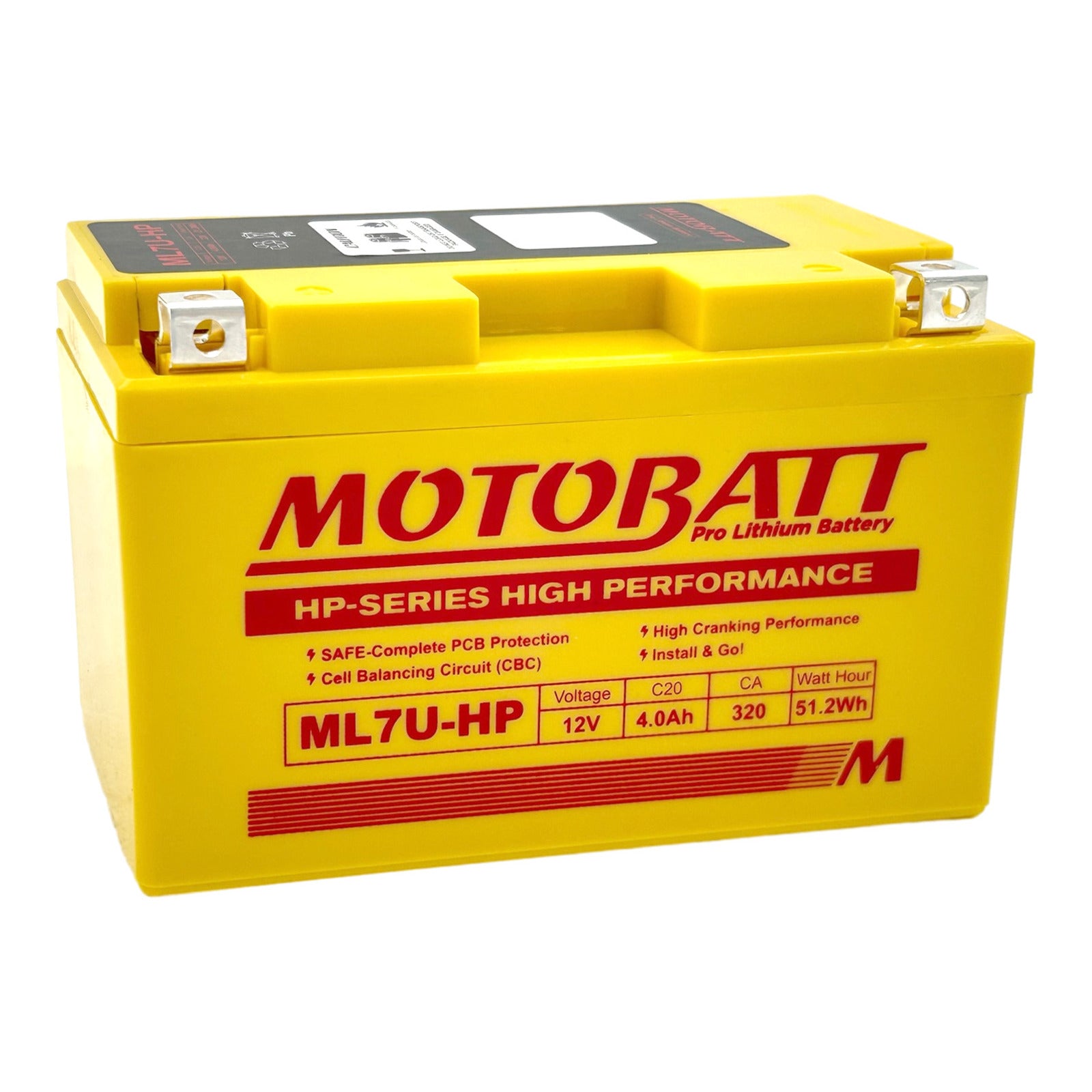 Motobatt Pro Lithium Battery ML7U-HP – Moto1