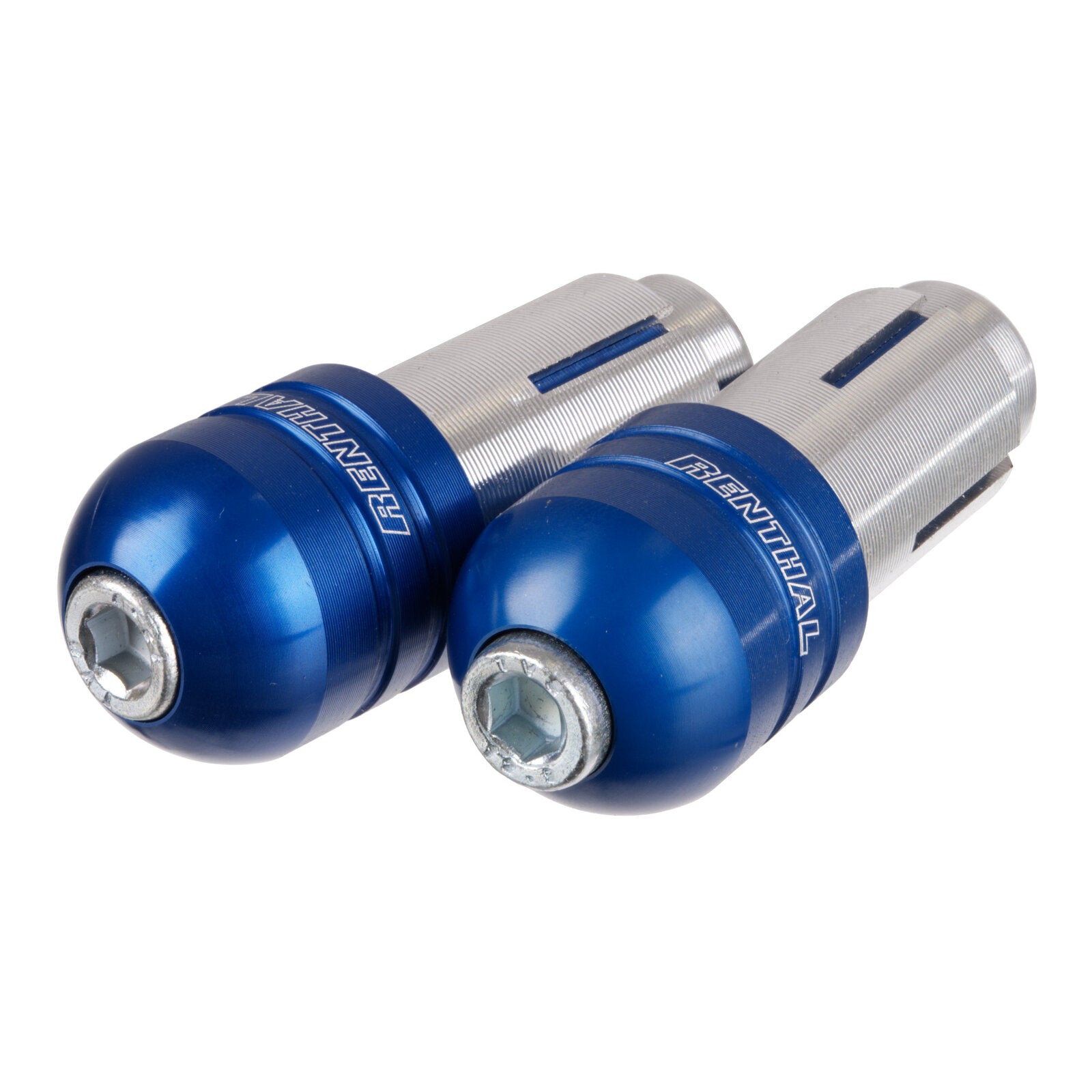 Renthal Handlebar End Plugs - Blue (Set)